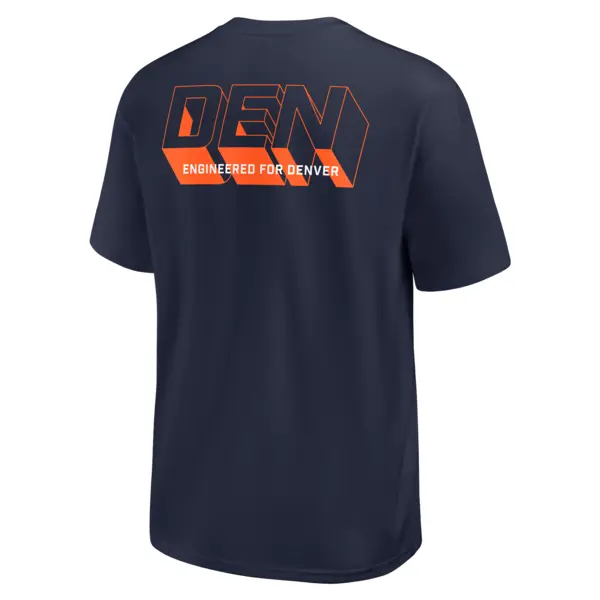 Nike Denver Broncos Dominate The Game Essential Max90 Nfl T-shirt - Blue