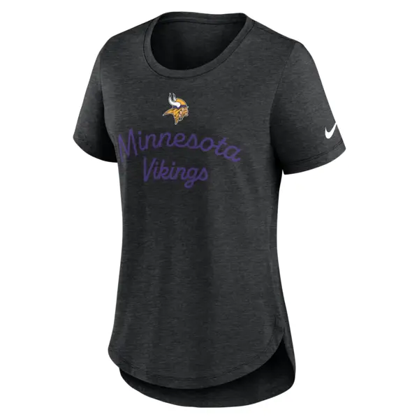 Nike Minnesota Vikings Script Nfl T-shirt - Black