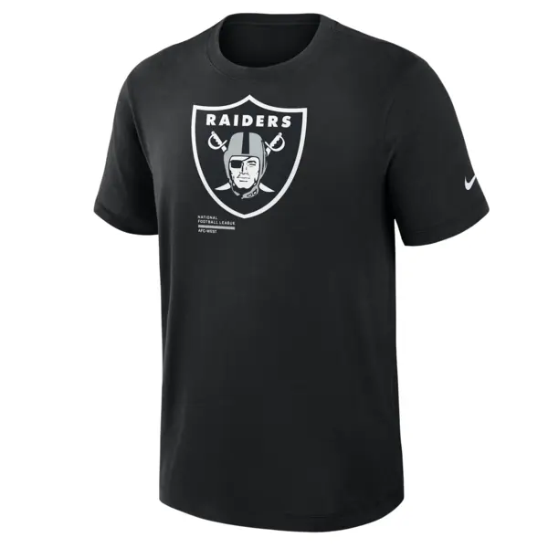 Nike Las Vegas Raiders Slub Dri-fit Nfl T-shirt - Black