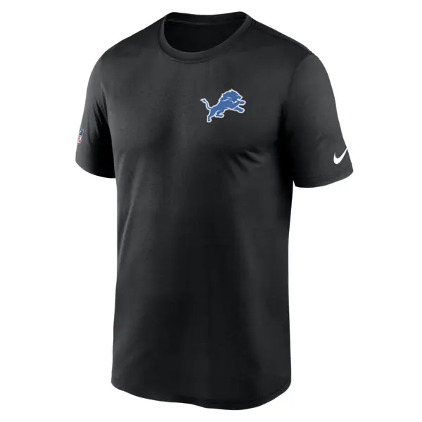 Nike Detroit Lions Alt Legend Small Logo Dri-fit Nfl T-shirt - Black