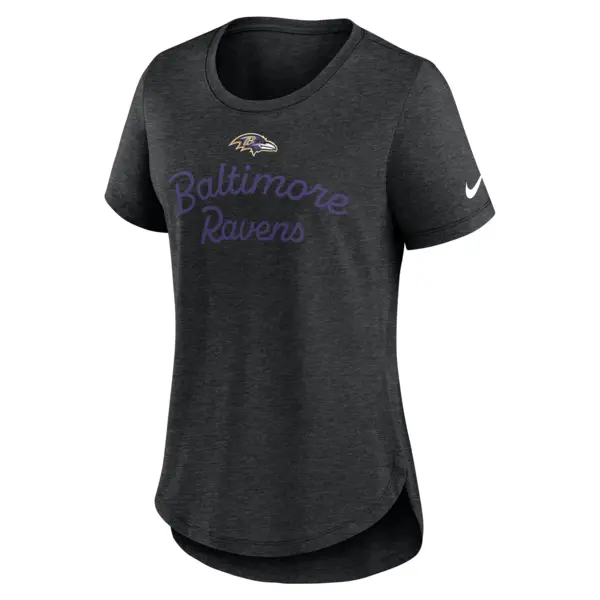 Nike Baltimore Ravens Script Nfl T-shirt - Black