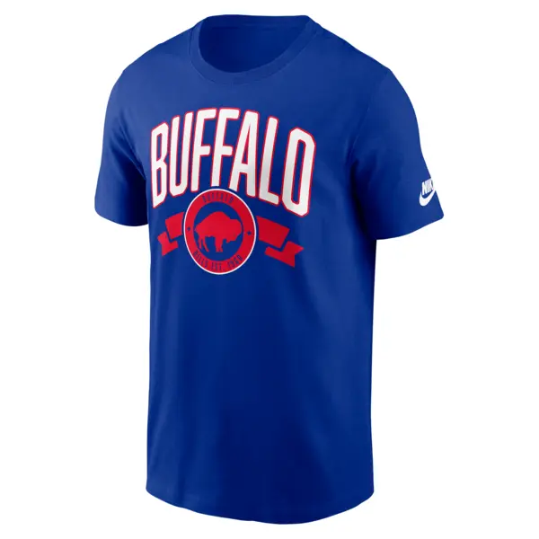 Nike Buffalo Bills Rewind Front And Back Hit Essential Nfl T-shirt - Blue