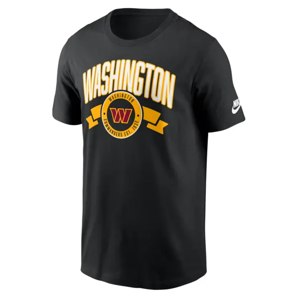 Nike Washington Commanders Rewind Front And Back Hit Essential Nfl T-shirt - Black