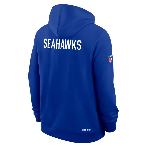 Nike Seattle Seahawks Alt Offensive Set Play Sideline Dri-fit Nfl Pullover Hoodie