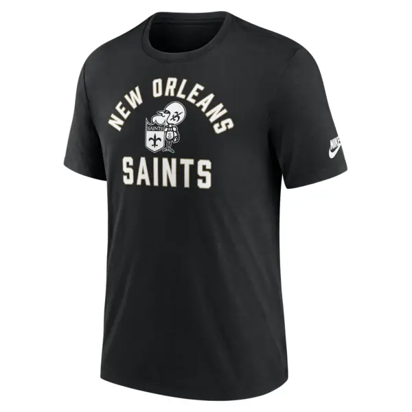 Nike New Orleans Saints Favorable Timeline Nfl T-shirt - Black