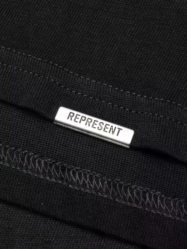 REPRESENT Logo-embroidered Long-sleeve T-shirt