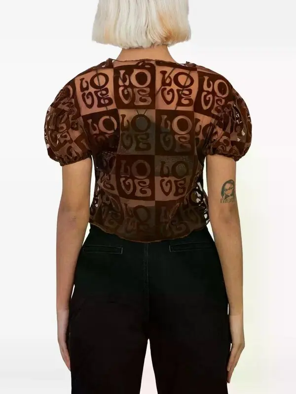 HOUSE OF SUNNY Puff-sleeve Blouse