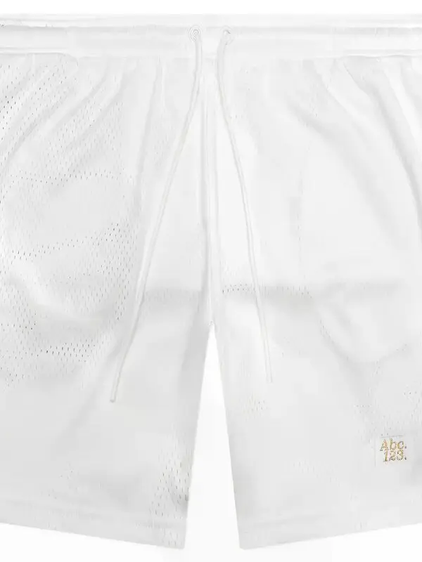 ADVISORY BOARD CRYSTALS Mesh Logo-detail Shorts