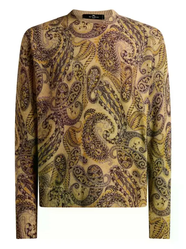 Etro Paisley-print Wool Sweater