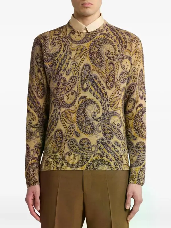 Etro Paisley-print Wool Sweater