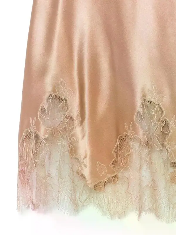 Carine Gilson Calais Caudry-lace Silk Nightdress