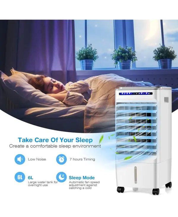 MECALE 3-in-1 Evaporative Portable Air Cooler With 3 Modes Include Remote Control