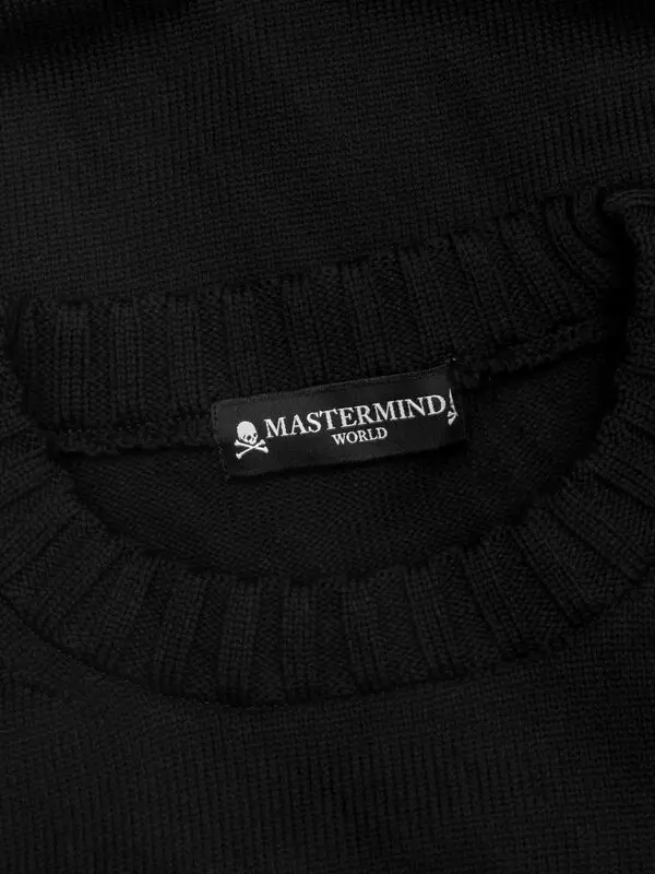 MASTERMIND WORLD Skull Crossbones-embroidered Sweater