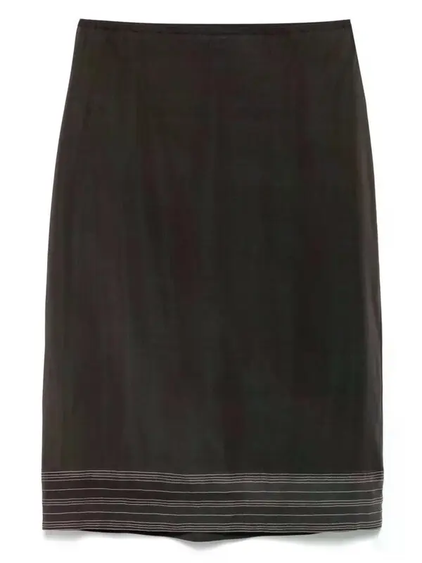 Carine Gilson Silk Slip Skirt