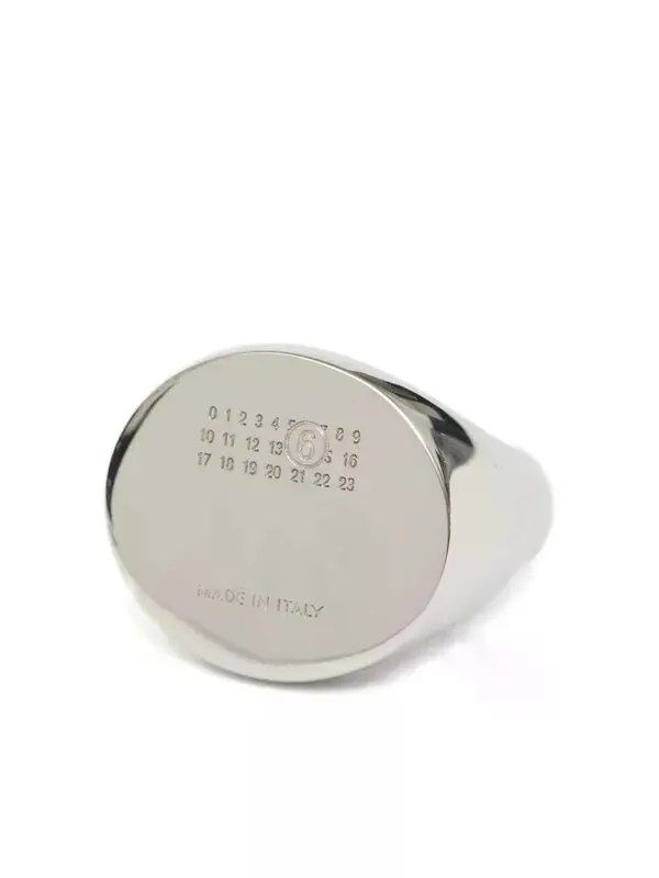MAISON MARGIELA Minimal Logo Ring - Silver