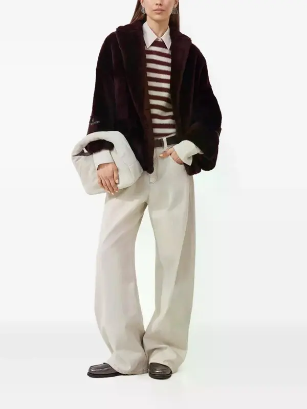 Brunello Cucinelli Double-breasted Lamb Fur Jacket