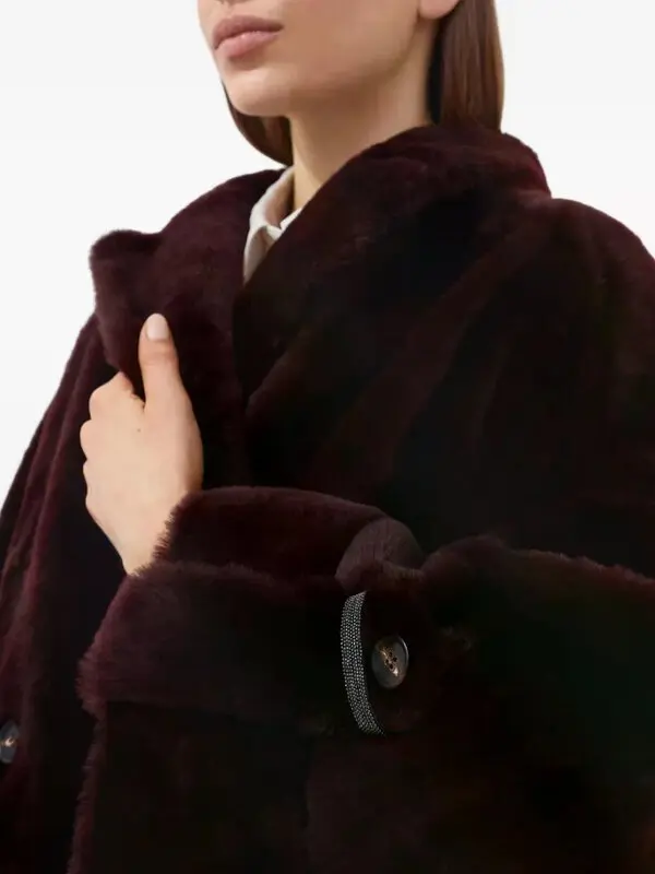 Brunello Cucinelli Double-breasted Lamb Fur Jacket