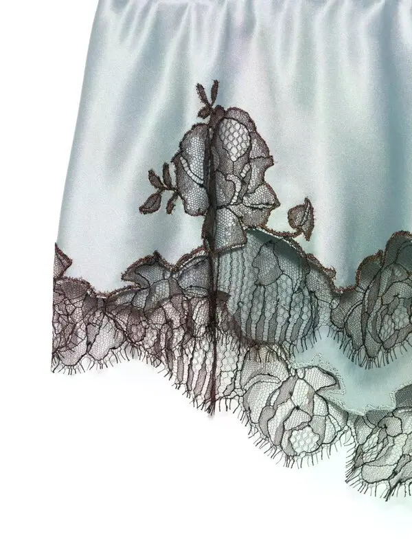 Carine Gilson Satin Silk Shorts