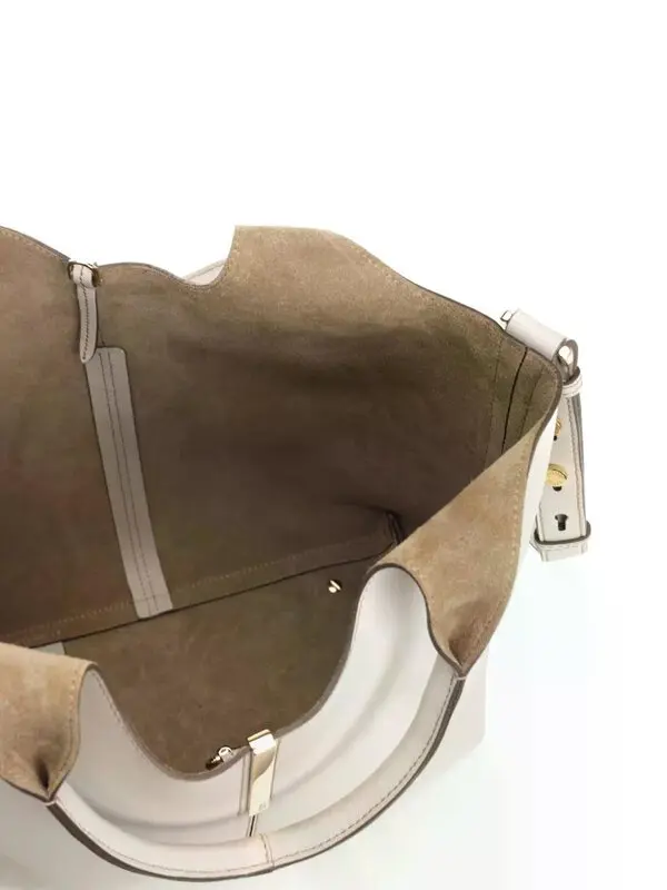 TOD'S Top-handle Leather Tote Bag - Neutrals