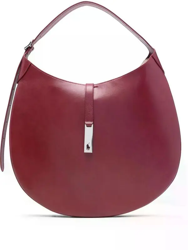 Polo Ralph Lauren Leather Shoulder Bag - Red