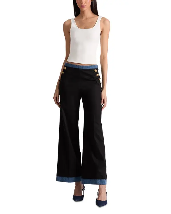 Alice + Olivia Narin Button Front Pants