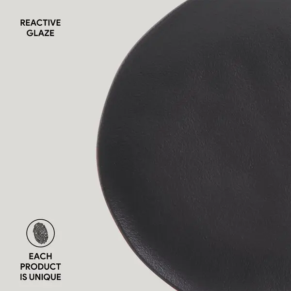 PORTO BRASIL Dinner Plates, Set Of 4 - Black