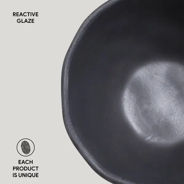 PORTO BRASIL Soup Bowls, Set Of 4 - Black