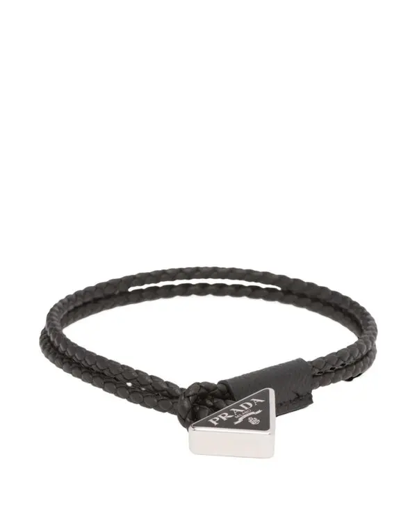 Prada Braided Nappa Leather Bracelet