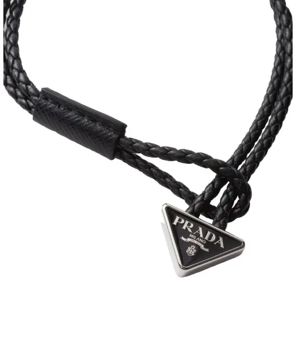 Prada Braided Nappa Leather Bracelet