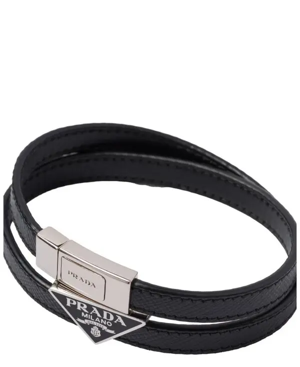 Prada Saffiano Leather Bracelet