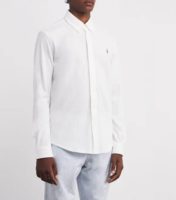 Polo Ralph Lauren Cotton Mesh Oxford Shirt - White