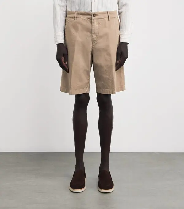 Canali Cotton Bermuda Shorts