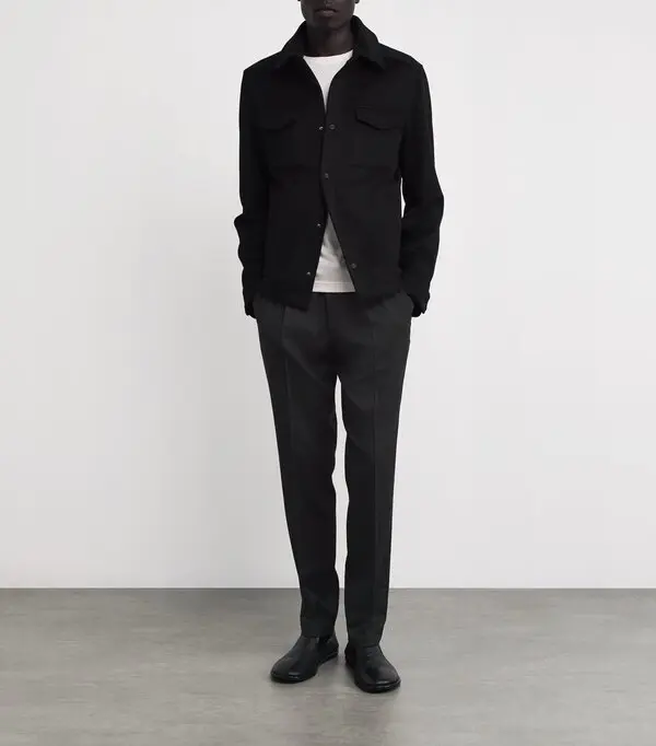 Herno Silk-cashmere Cargo Trousers