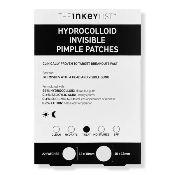 THE INKEY LIST Hydrocolloid Invisible Pimple Patches + Salicylic Acid - One-color