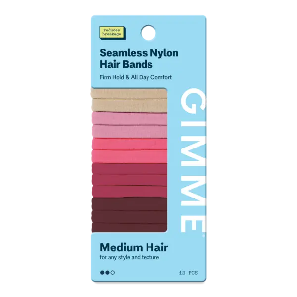 GIMME BEAUTY Hair Ties - Pink/burgandy/blonde