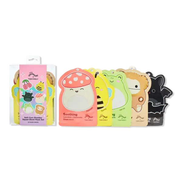 TONYMOLY Squishmallows Slumber Squad Self Care Sheet Mask Set - One-color