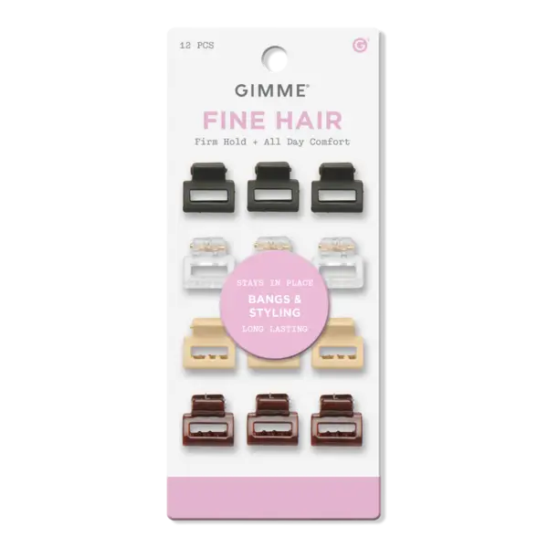 GIMME BEAUTY Mini Square Claw Clip Set - One-color