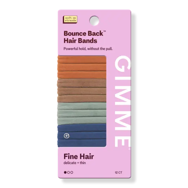 GIMME BEAUTY Fine Hair Ties 12-pack - Assorted
