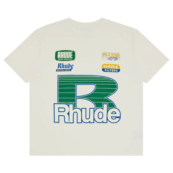 Rhude Roadway Racing Tee - White