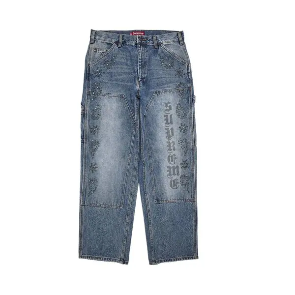 Supreme Paisley Studded Double Knee Painter Pant