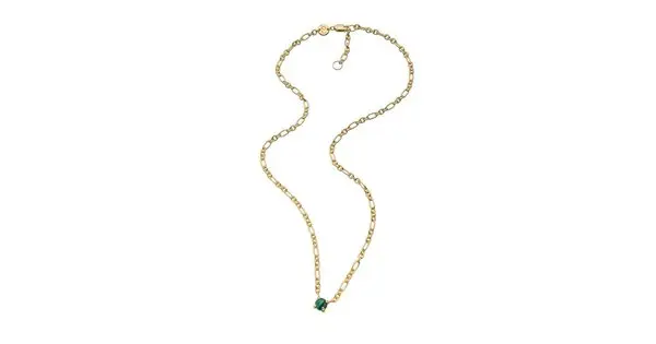 Jennifer Zeuner Jewelry Yasmina Malachite Vermeil Necklace - One-color