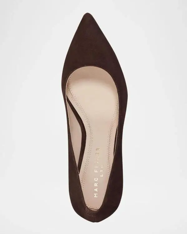 Marc Fisher Zala Suede Pointed-toe Pumps