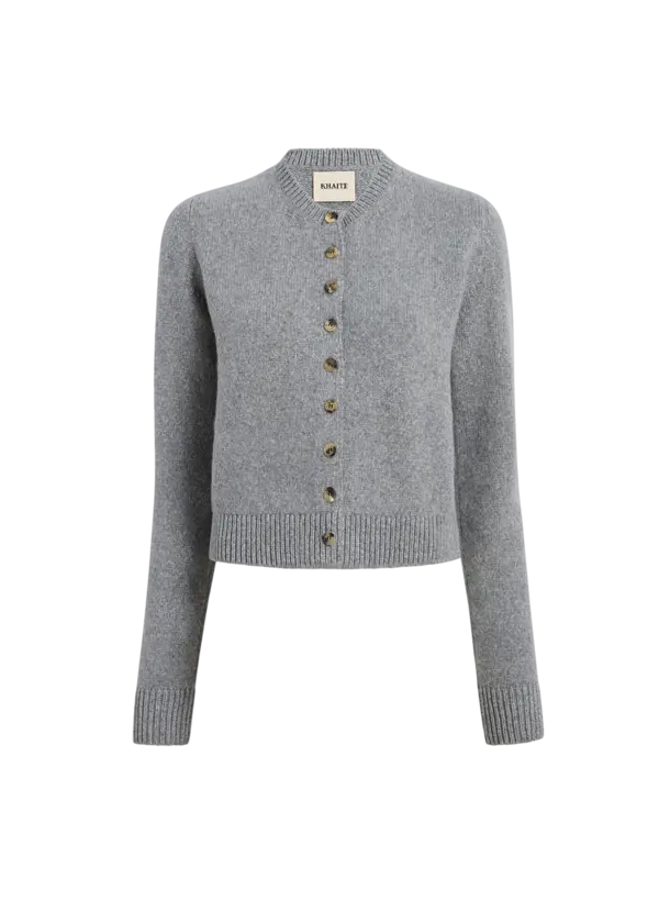 Khaite Everheart Cashmere Cardigan - Grey