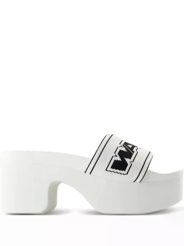 Alexander Wang Logo Platform Sandals
