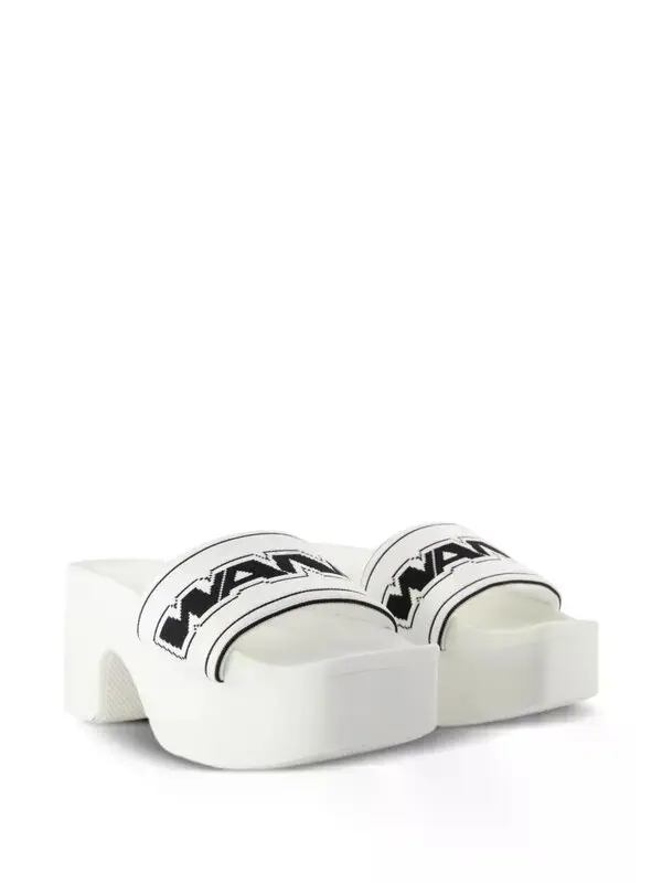 Alexander Wang Logo Platform Sandals