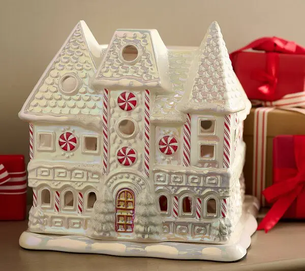 HOMEWORX BY SLATKIN + CO. Pearlescent Gingerbrd House W/ Candle - One-color