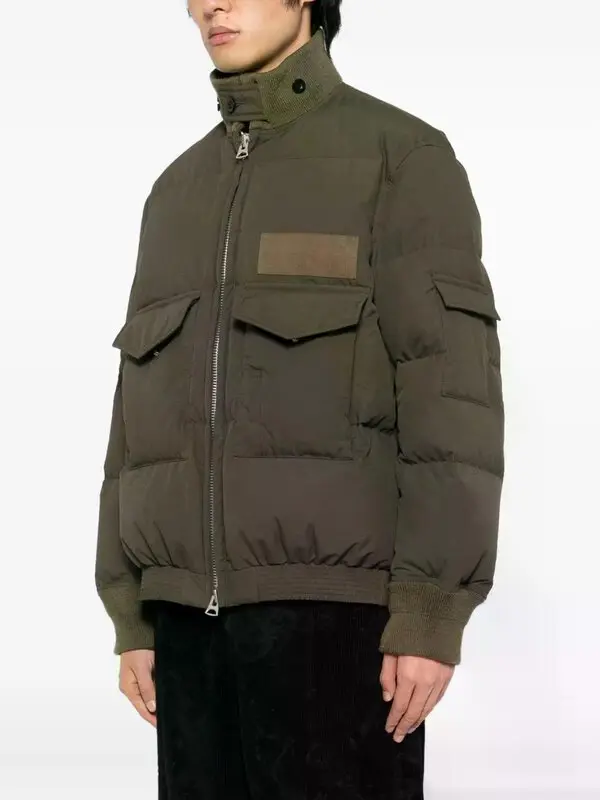 Sacai Ripstop Down Jacket In Green - 56% Off | Editorialist
