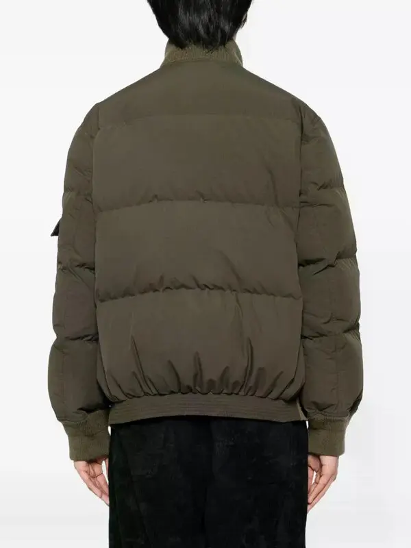 Sacai Ripstop Down Jacket In Green - 56% Off | Editorialist