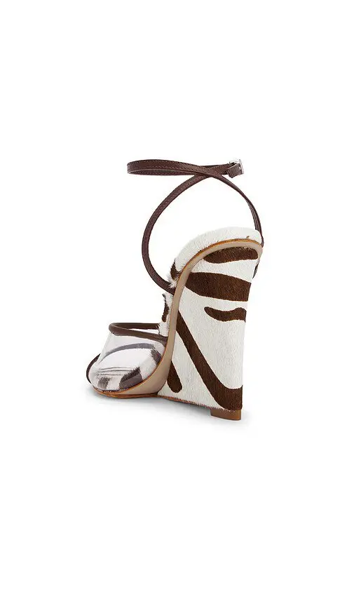 Schutz Elodie Vinyl Wedge Sandal