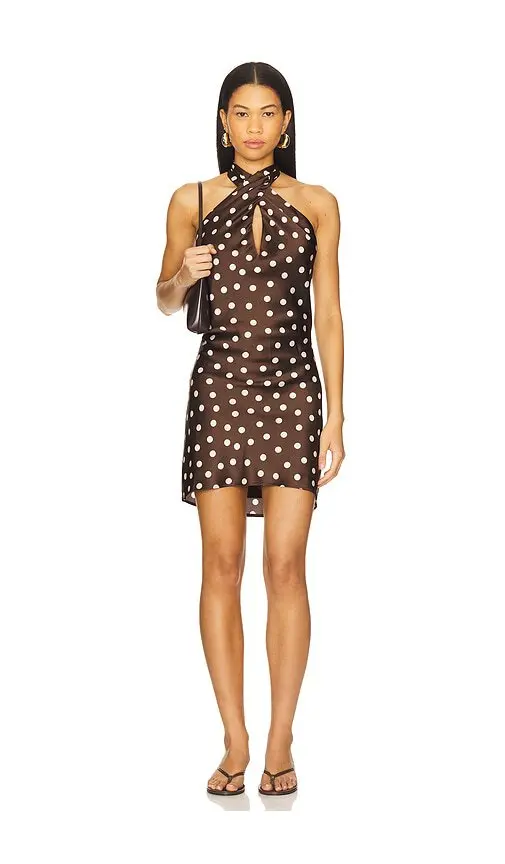 mini dress chocolate brown Floral Satin Open Back Mini Dress- Chocolate/Teal – Mom's Sweet Shop main image 0